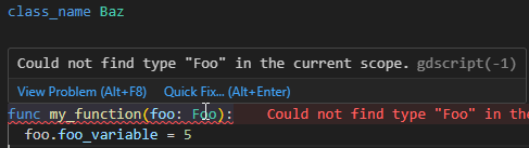 External Editor (Language Server) - Could not find base class / Could not find type in the ...