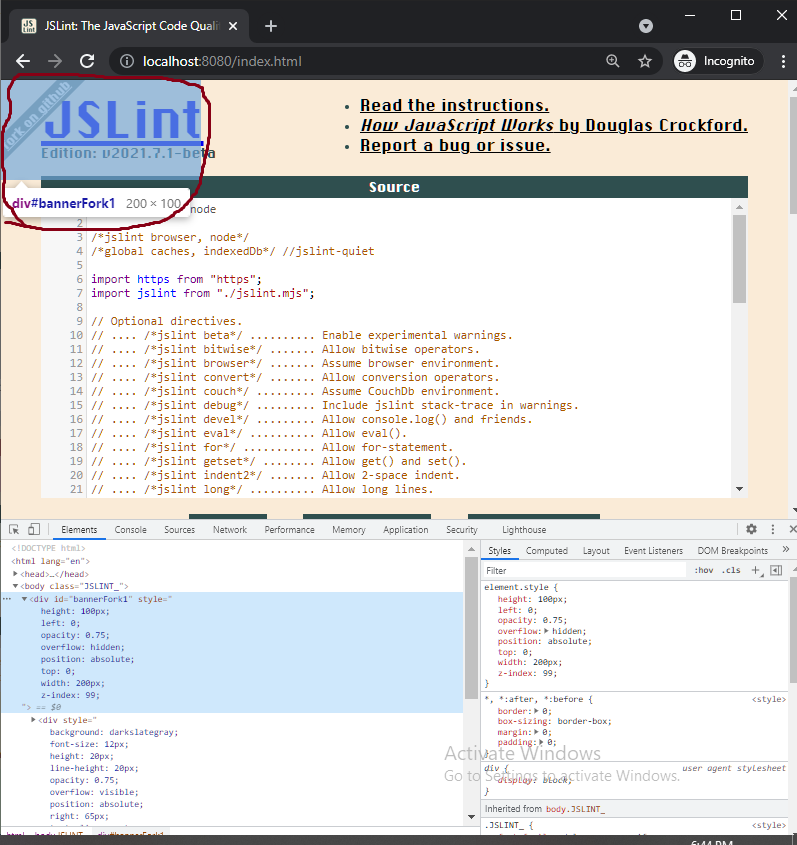 Added links to homepage by UnrealApex · Pull Request #337 · jslint-org/jslint · GitHub