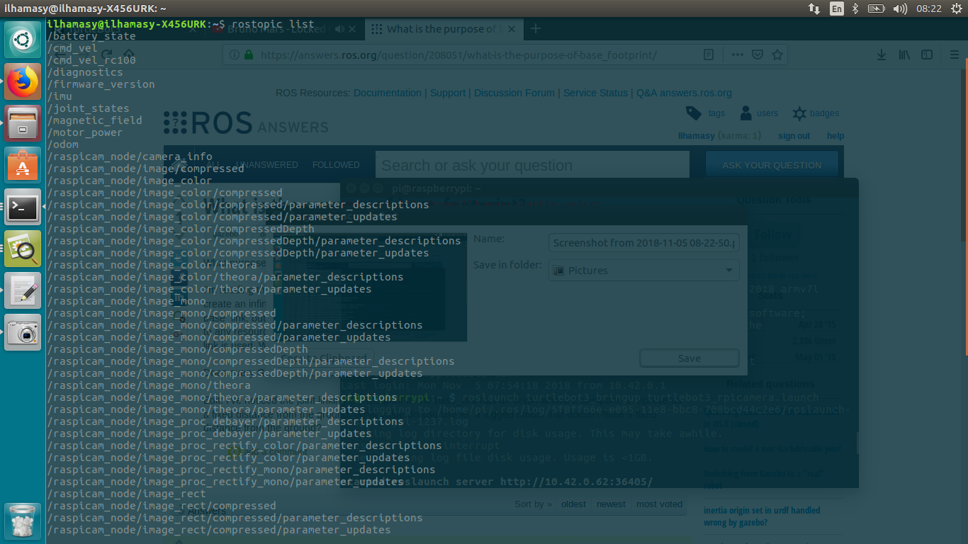 No Transform from [Camera] to frame [base_footprint] · Issue #344 · ROBOTIS-GIT/turtlebot3 · GitHub