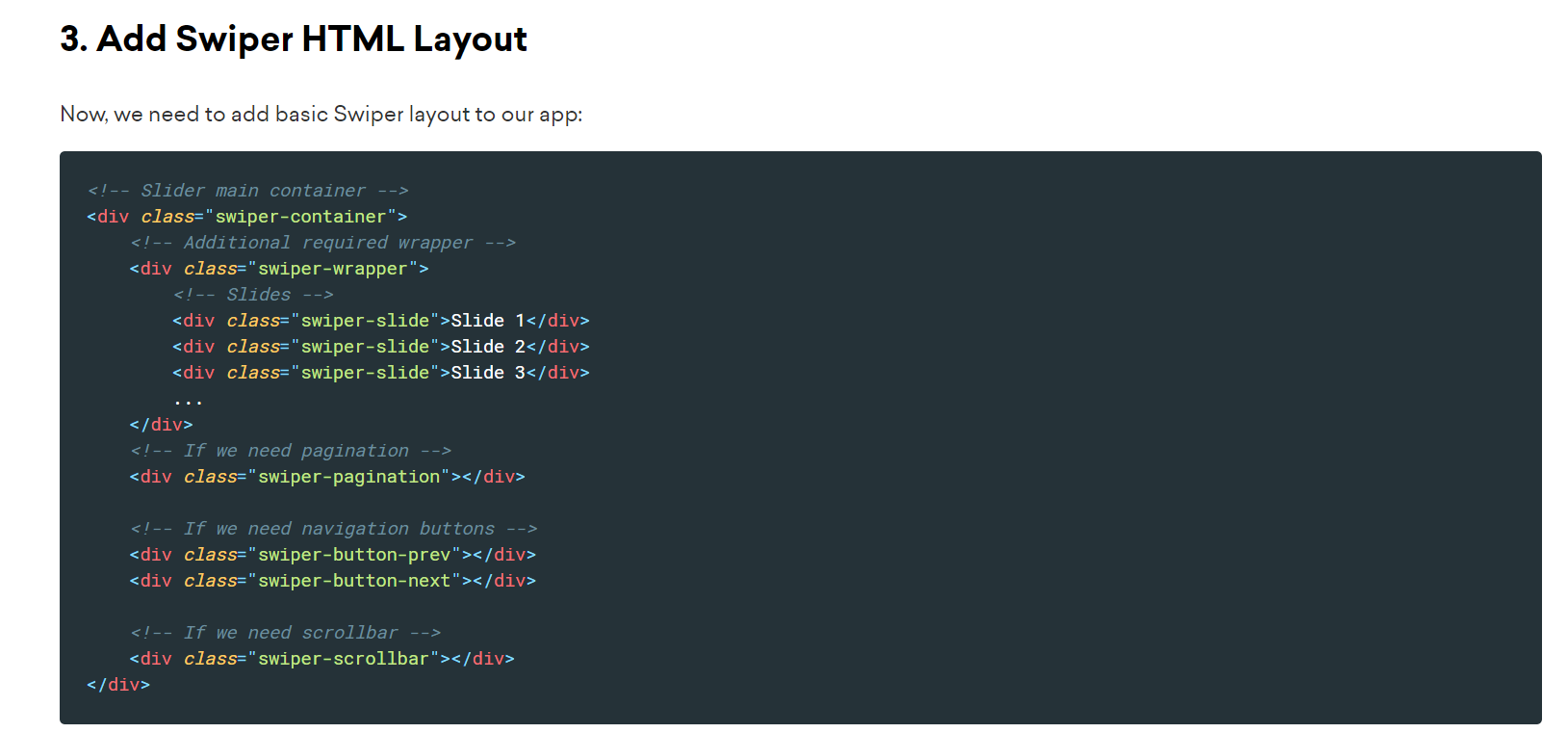 Bad "Get started" documentation · Issue #3597 · nolimits4web/swiper · GitHub
