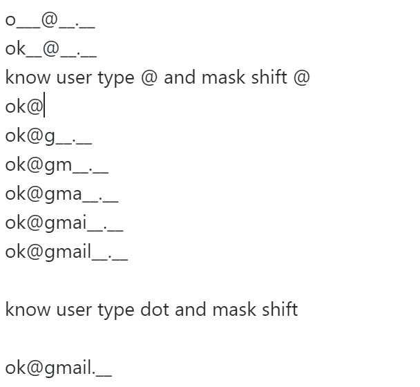 Email mask · Issue #396 · uNmAnNeR/imaskjs · GitHub