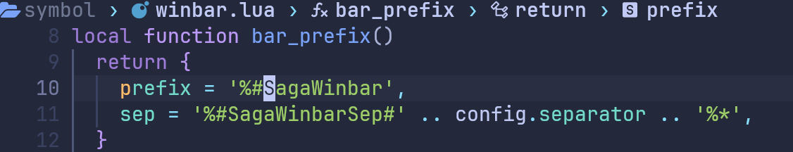 Winbar By Default Doesnt Have Highlight On Symbols Anymore · Issue