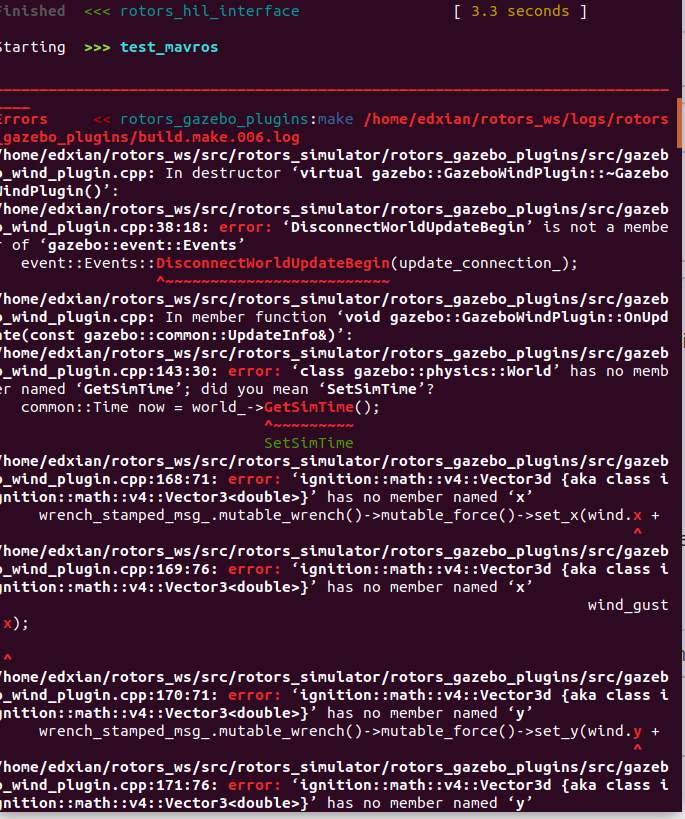 Build failed with ros-melodic version. · Issue #544 · ethz-asl/rotors_simulator · GitHub
