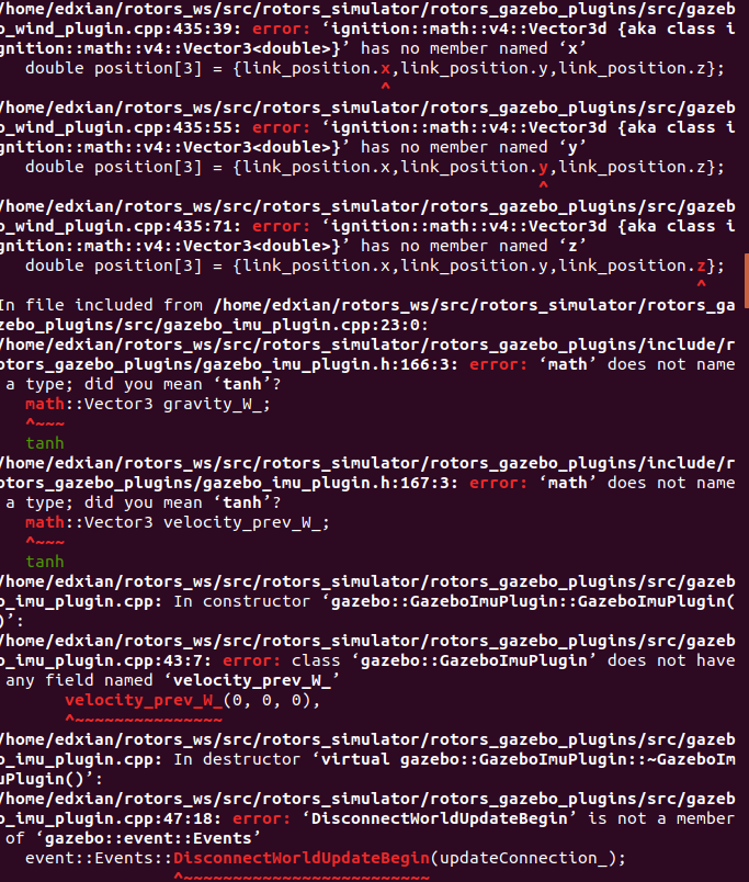 Build failed with ros-melodic version. · Issue #544 · ethz-asl/rotors_simulator · GitHub