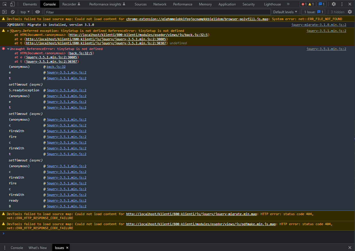PSGDPR module JS issue (PS 8.0.0) · Issue #30159 · PrestaShop/PrestaShop · GitHub