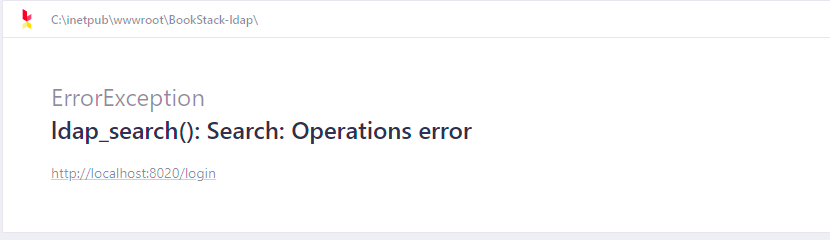 Error with LDAP login · Issue #2798 · BookStackApp/BookStack · GitHub