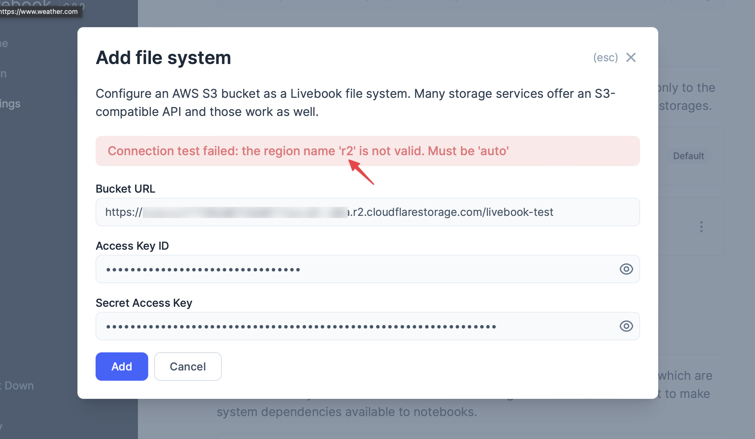 Add Cloudflare S R2 File Storage · Issue 1637 · Livebook Dev Livebook · Github