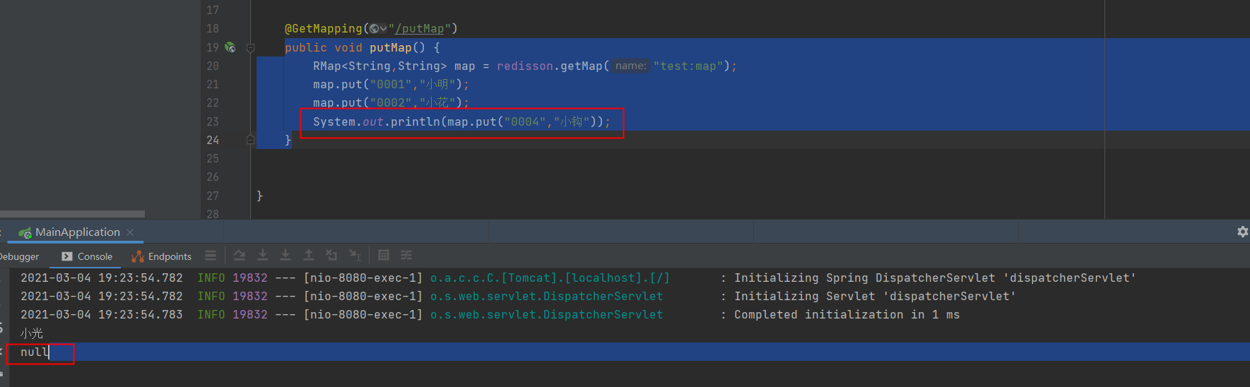 RMap put method return null · Issue #3449 · redisson/redisson · GitHub