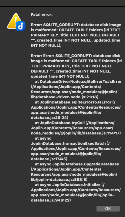 mac版joplin 报错 · Issue #4552 · laurent22/joplin · GitHub