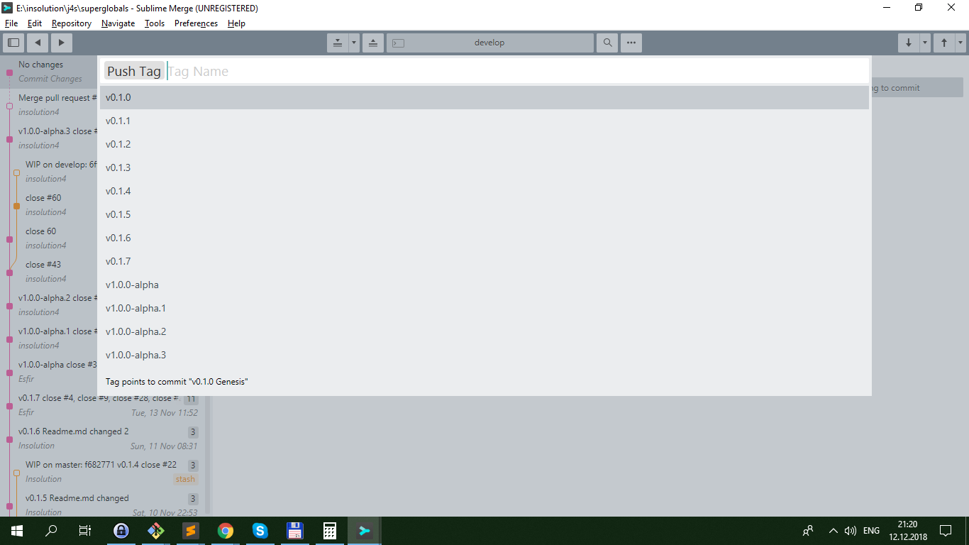 Reverse tags order at Push Tag dialog · Issue #319 · sublimehq/sublime_merge · GitHub