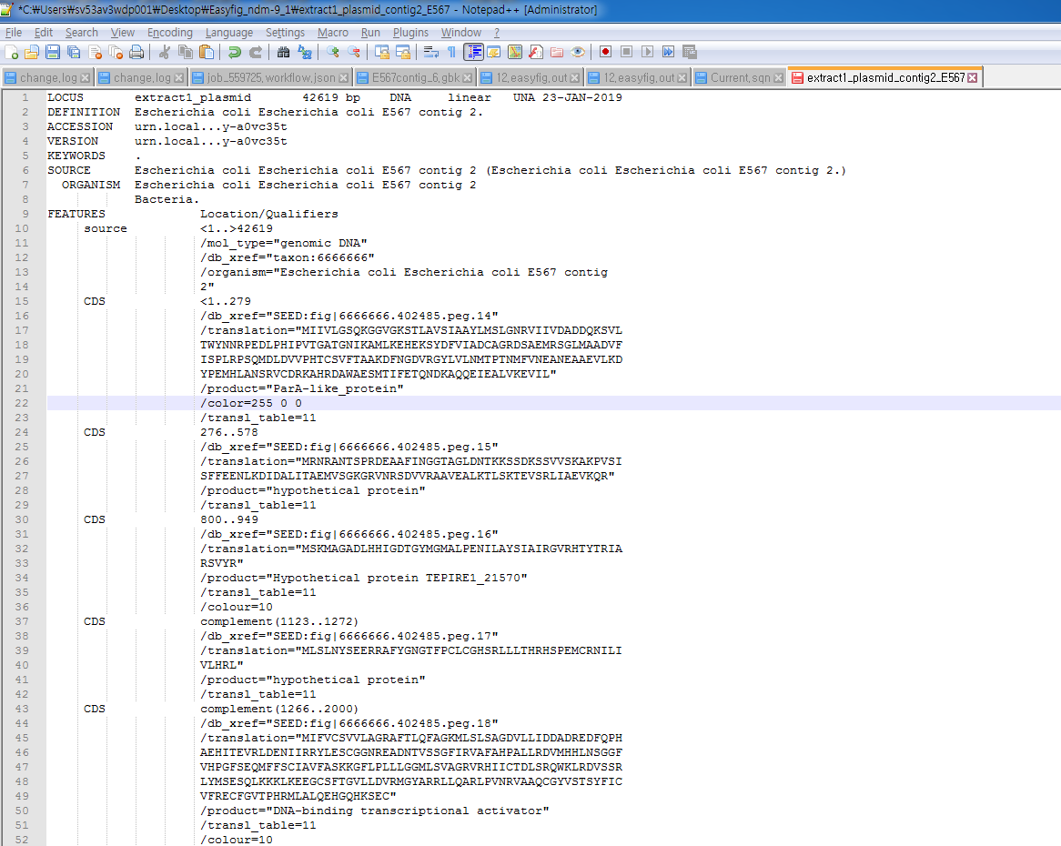 Add colour feature qualifier to GenBank file · Issue #16 · mjsull/Easyfig · GitHub