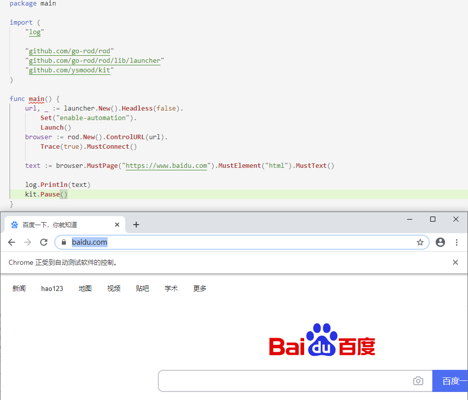 How to use this parameter enable-automation to hide the prompt that ...