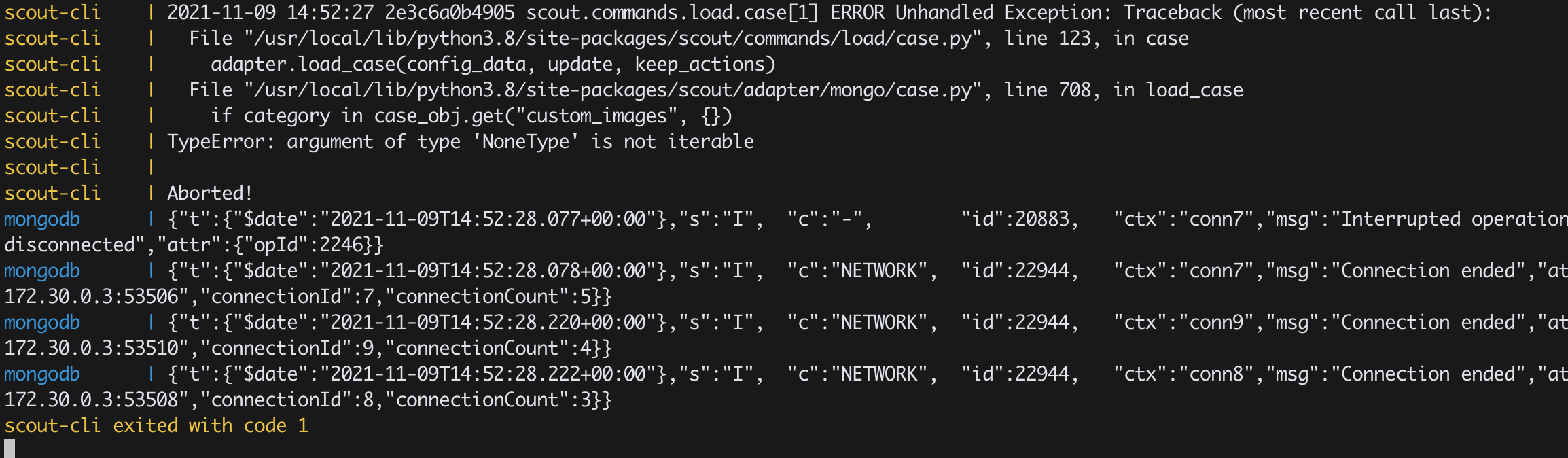 Broken load case cli command for cases with no custom images · Issue ...