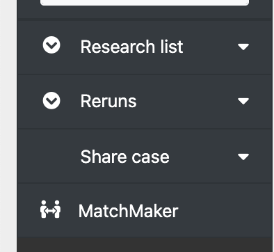 "Share case" icon doesn't show on case side bar unless you click on it ...