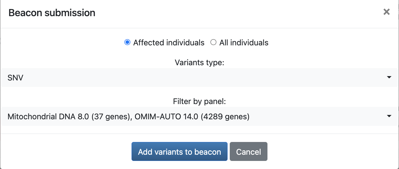 Error while submitting to beacon VCF files filtered by a gene panel · Issue #3277 · Clinical ...