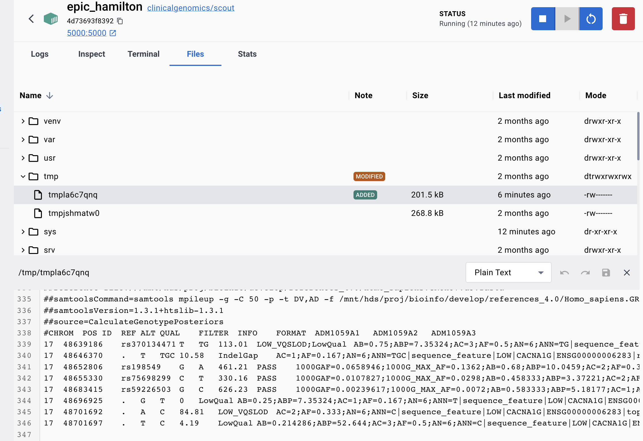 Scout container tmp filling up · Issue #4024 · Clinical-Genomics/scout · GitHub