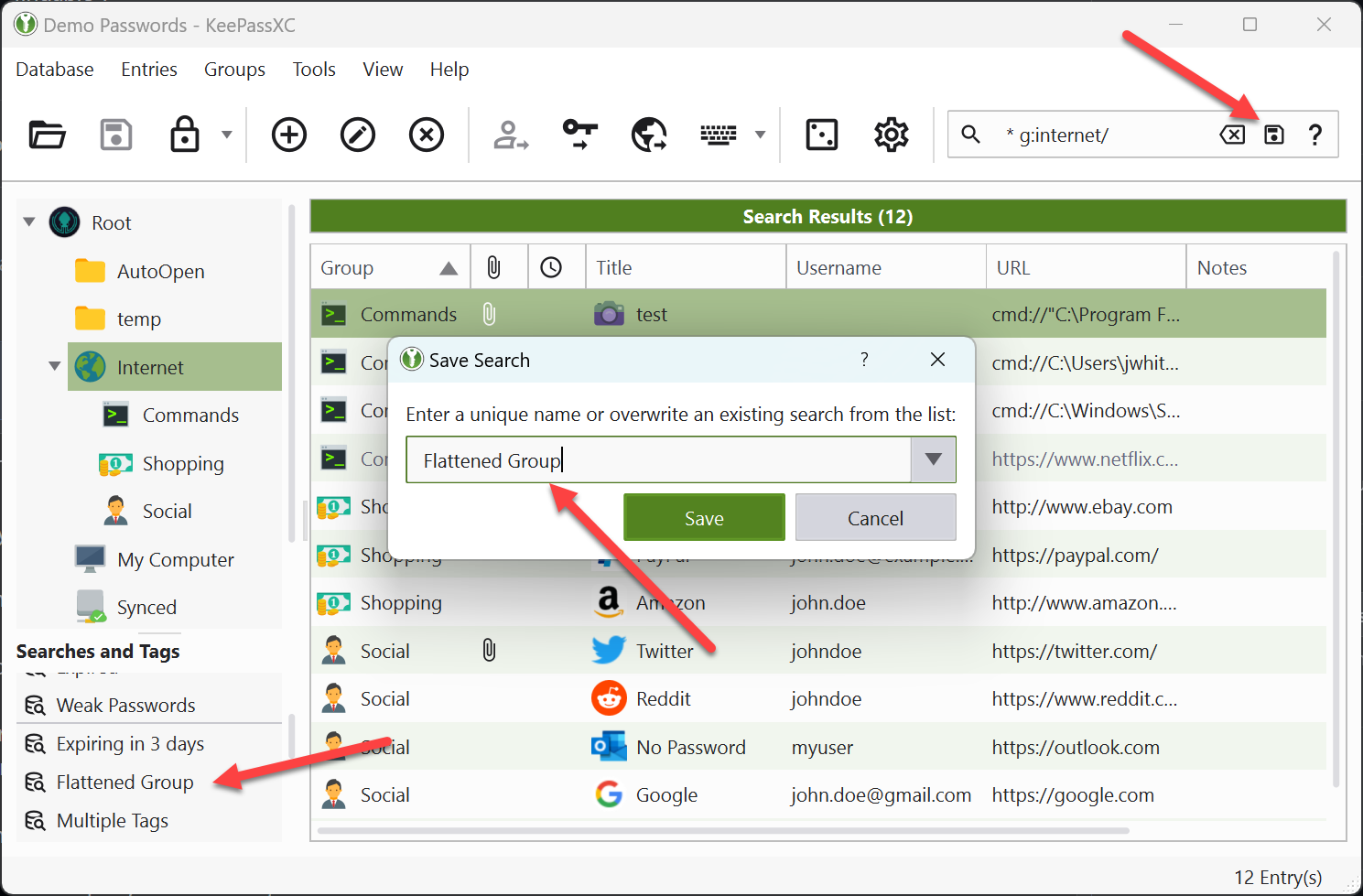 Show all entries in group including those of subgroups (optional) · Issue #8871 · keepassxreboot ...