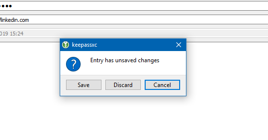 UI: Data loss at leaving keepassxc details · Issue #2855 · keepassxreboot/keepassxc · GitHub