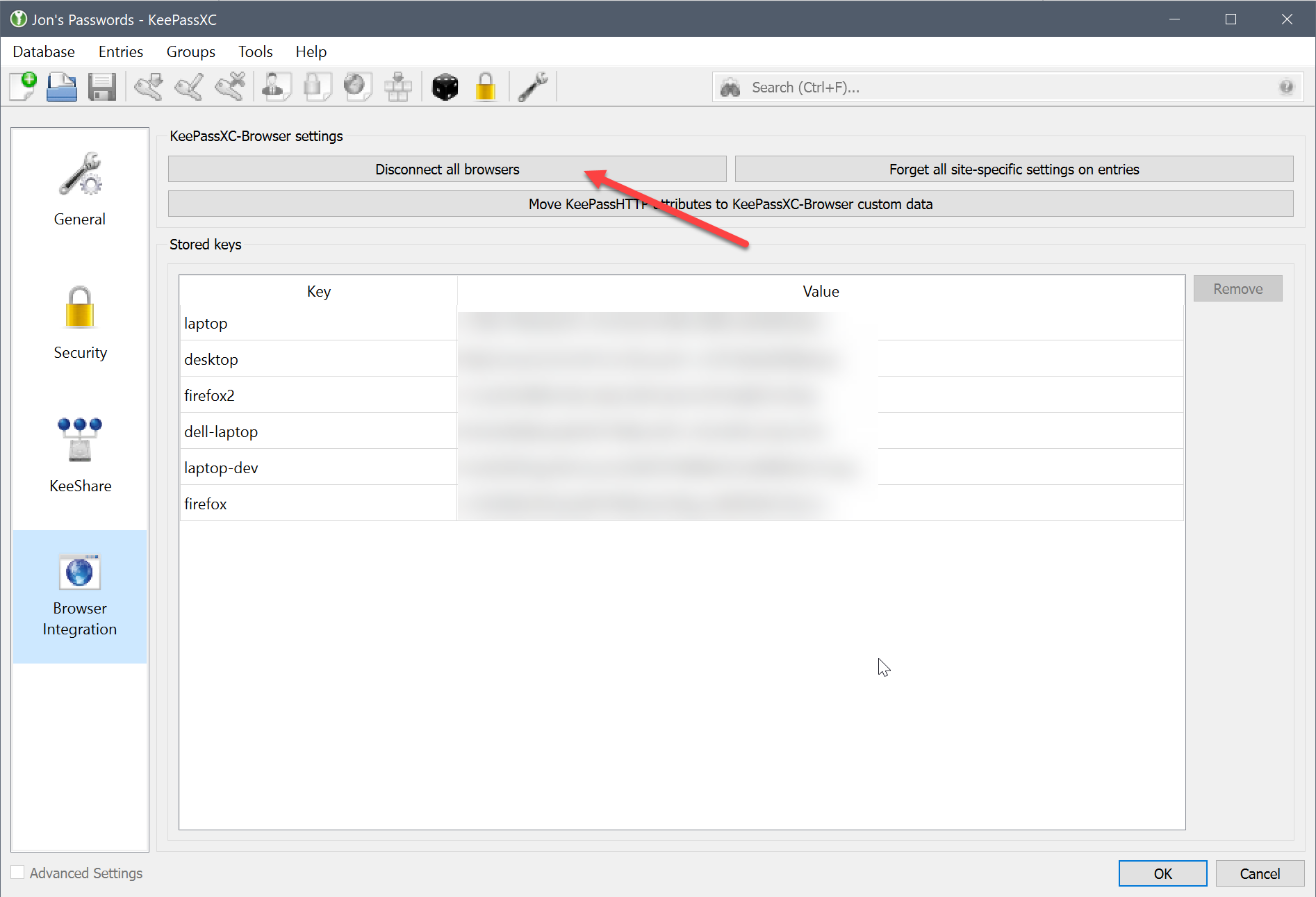 Can't connect database anymore · Issue #609 · keepassxreboot/keepassxc-browser · GitHub