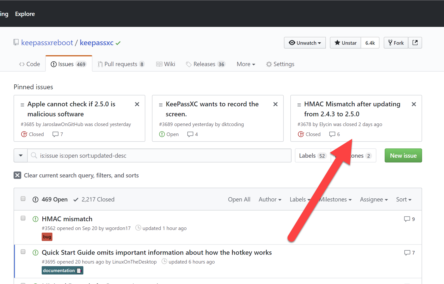 HMAC mismatch · Issue #3562 · keepassxreboot/keepassxc · GitHub