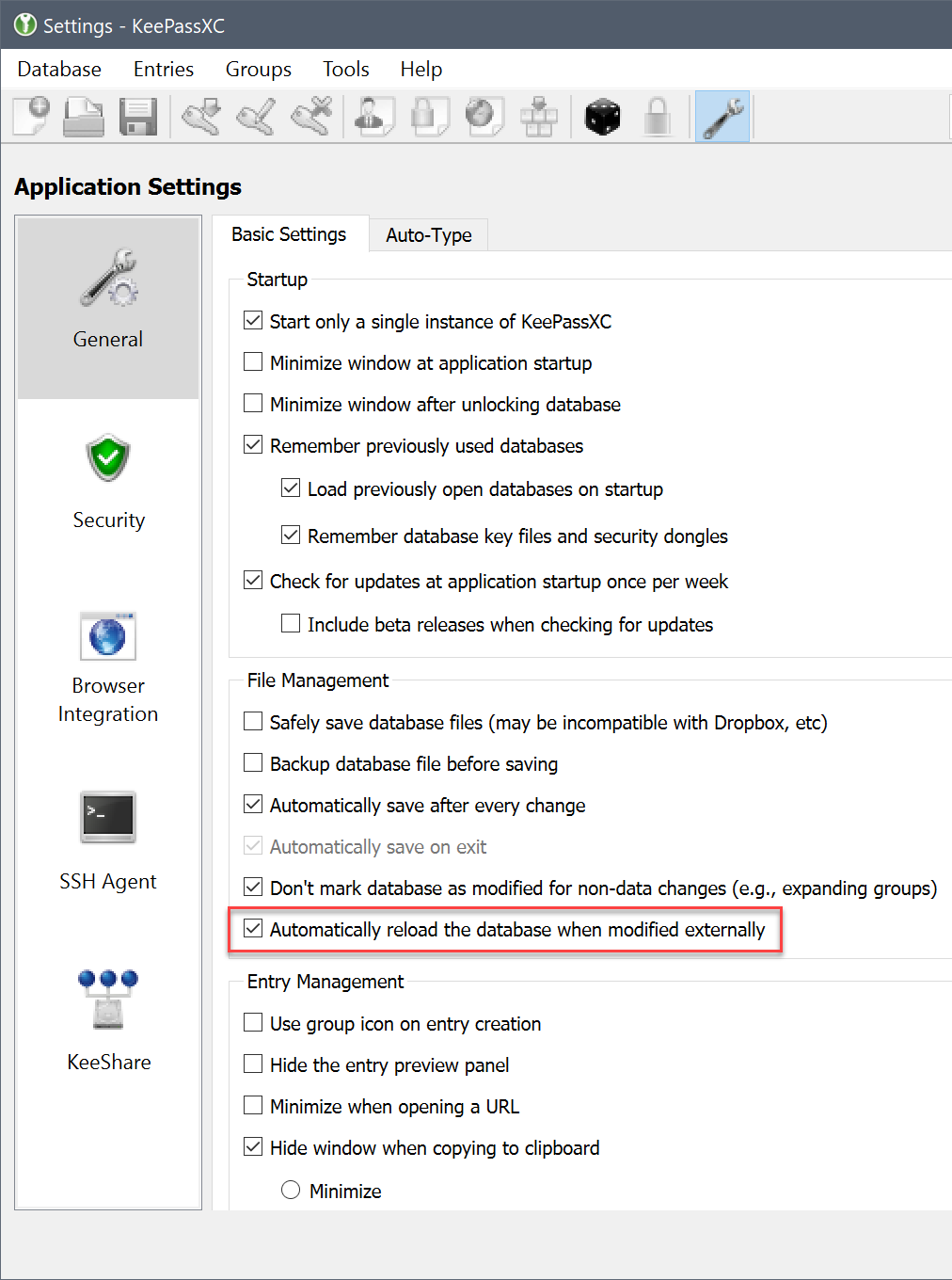 Message notifying of database file changes right after saving · Issue #3858 · keepassxreboot ...