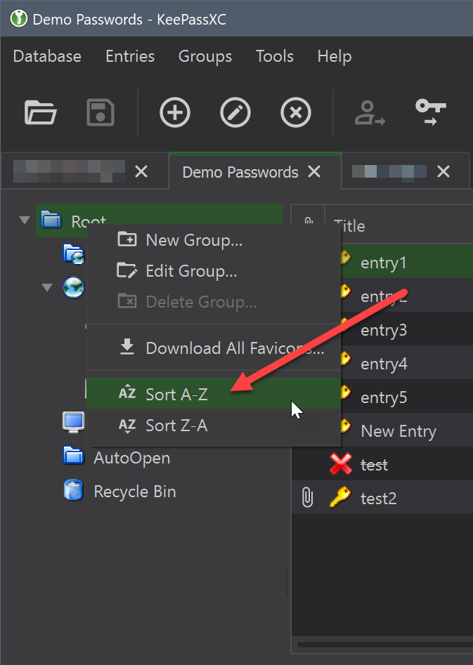 Sort groups by name · Issue #4626 · keepassxreboot/keepassxc · GitHub