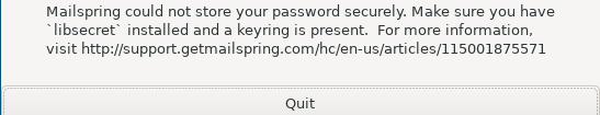 libsecret not found in debian distro · Issue #2450 · Foundry376/Mailspring · GitHub