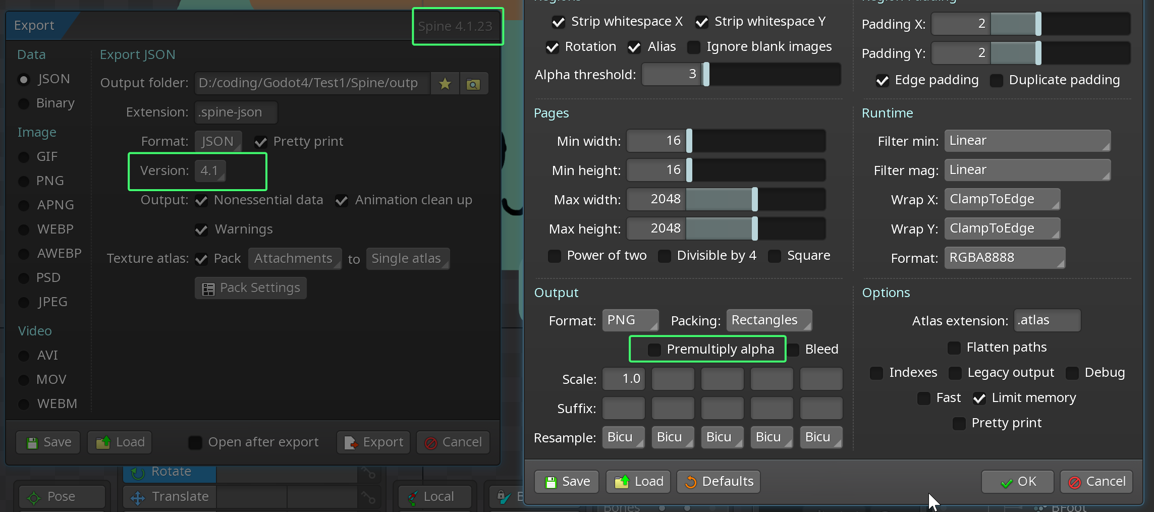 Godot Some Textures In The Atlas Are Not Displayed When Imported Into Godot · Issue 2372 