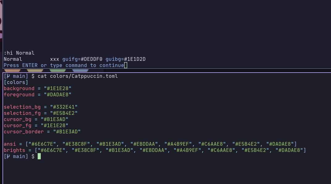 What is the correct color for the background? · Issue #85 · catppuccin/nvim · GitHub