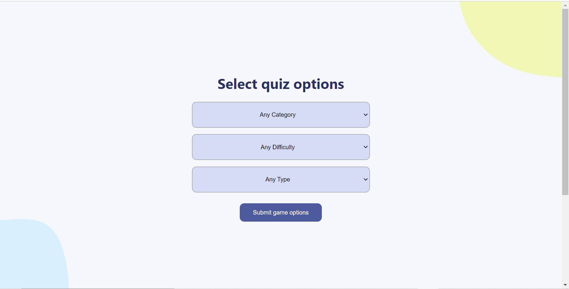 GitHub - MagnusFuruhaug/QuizReact: Quiz app built using react
