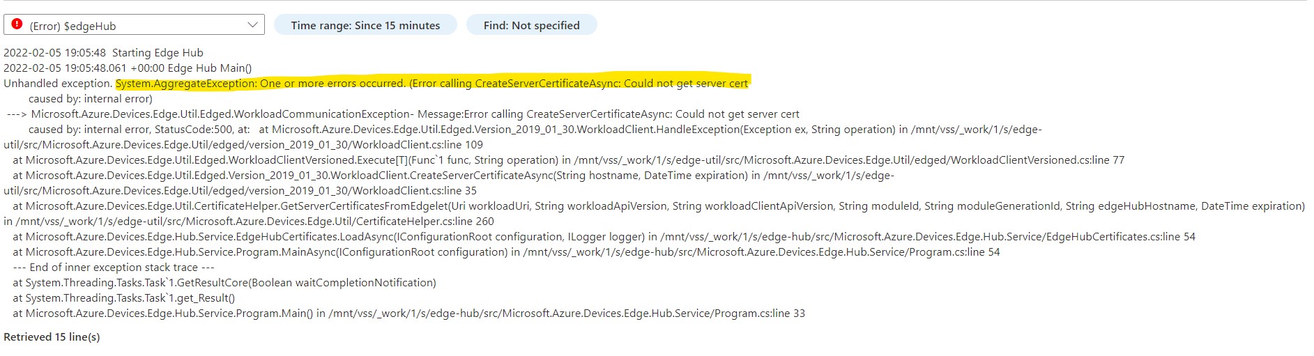 Interruption of data receiving after 30 days after automatic server ...