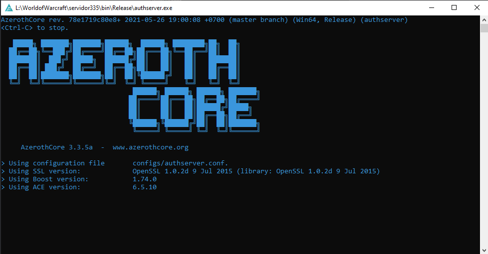 Problem when trying to turn on the emulator · Issue #6062 · azerothcore/azerothcore-wotlk · GitHub