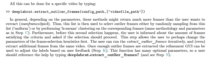 specifying parameters for extract_outlier_frames · Issue #161 · DeepLabCut/DeepLabCut · GitHub