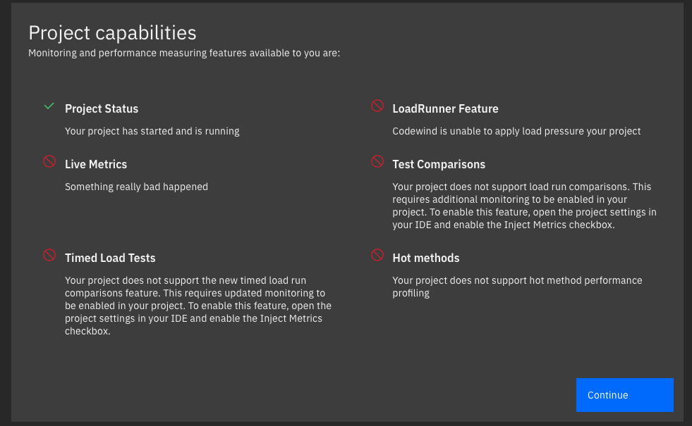 (metrics) Add Performance dashboard (UI) updates to display project ...
