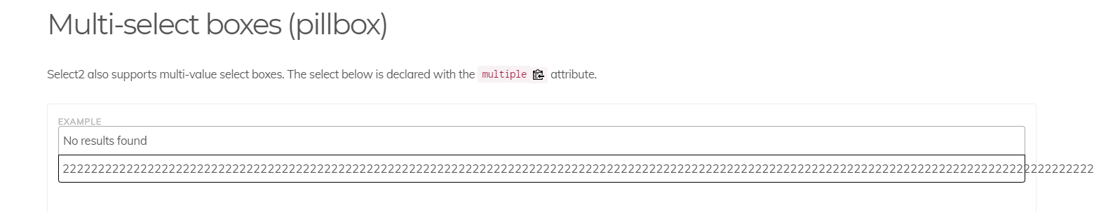 Missing suport for long search input · Issue #5939 · select2/select2 · GitHub