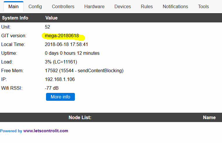 Nodelist always empty · Issue #1512 · letscontrolit/ESPEasy · GitHub