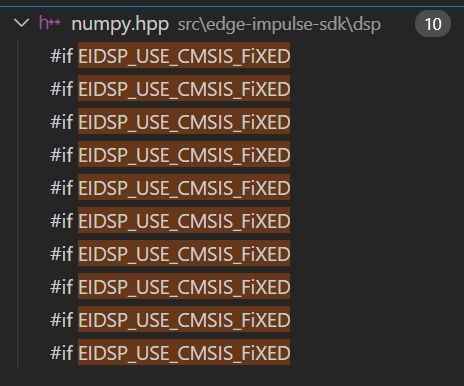 EIDSP_USE_CMSIS_FIXED macro spelling errors. · Issue #5 · edgeimpulse/firmware-arduino-nano-33 ...