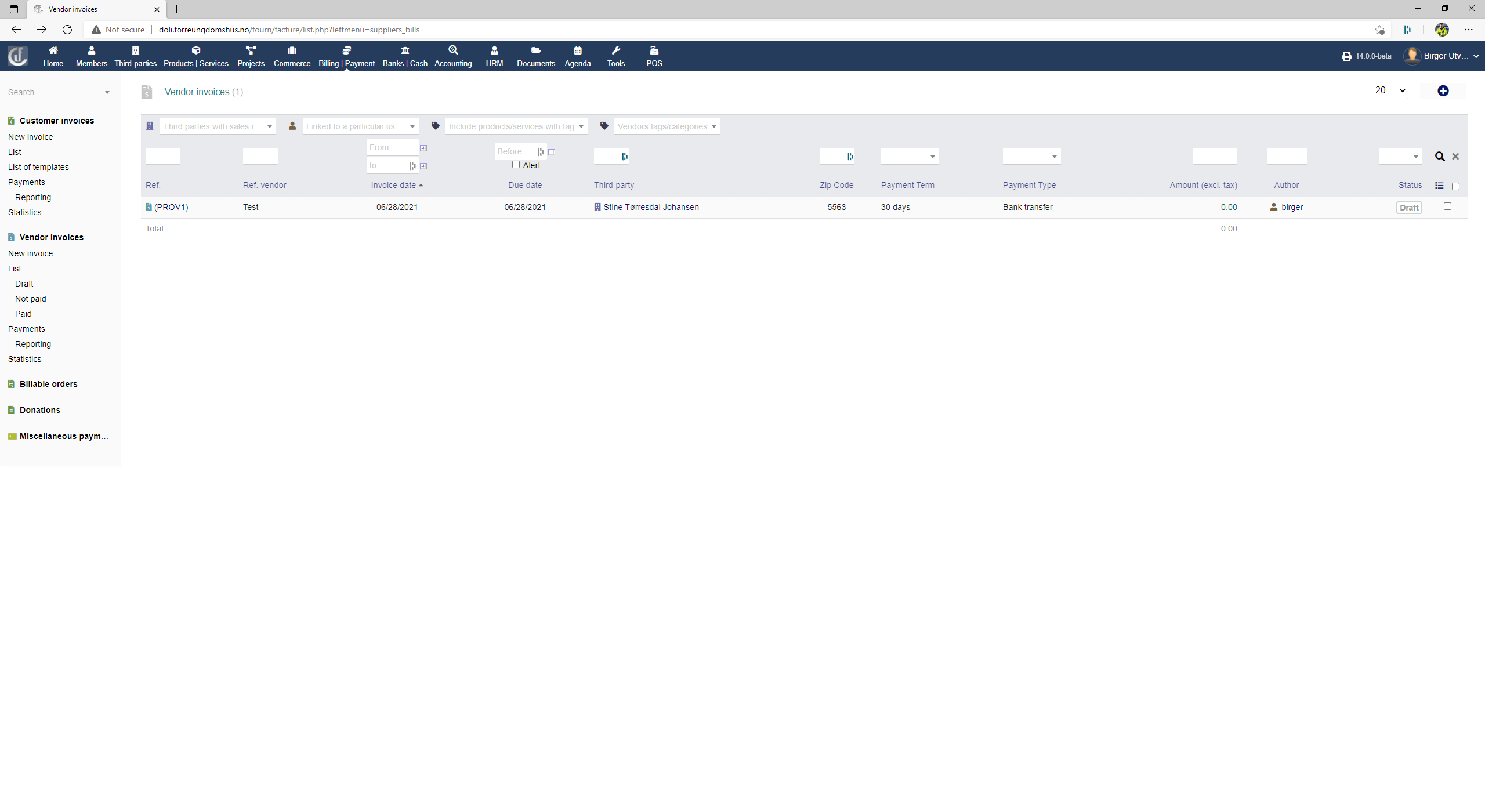 Bug: Vendor Invoice can't open invoices from list or after creating new · Issue #18039 ...