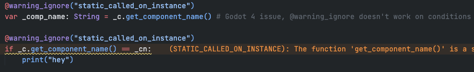 @warning_ignore doesn't work for conditions · Issue #73222 ...