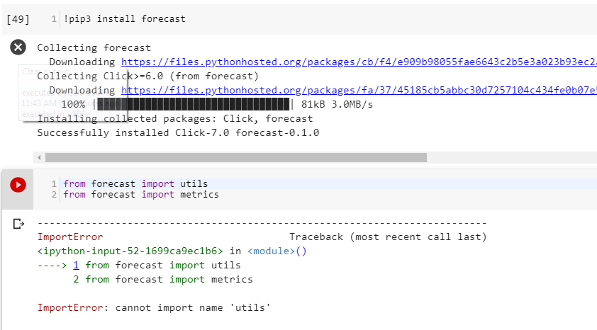 Can not import modules from Forecast SW · Issue #331 · googlecolab/colabtools · GitHub