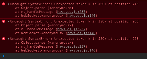 Unexpected token N in JSON · Issue #80 · home-assistant/home-assistant ...