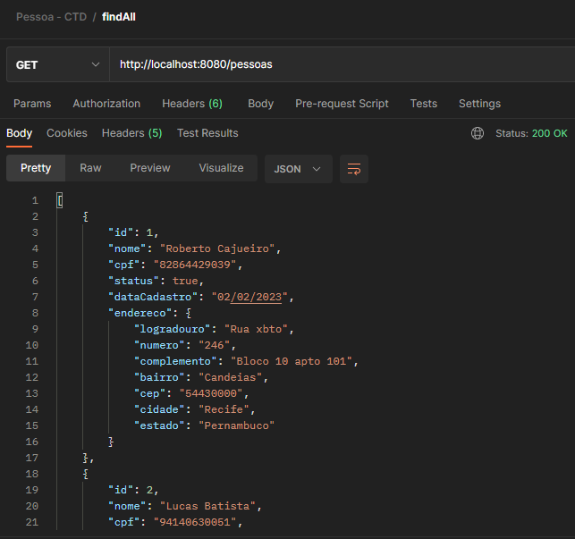 GitHub - robertocajueiro/cadastro-de-pessoa: Construir uma recurso de cadastro de pessoa