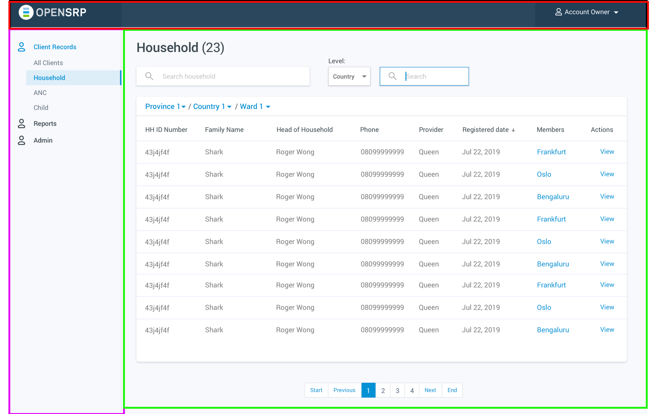 Creating the General page layout · Issue #39 · opensrp/opensrp-web · GitHub