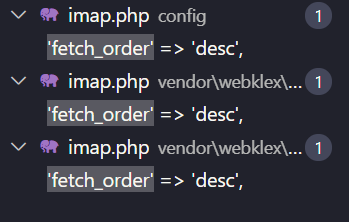 fetch_order => 'desc' not working · Issue #129 · Webklex/php-imap · GitHub