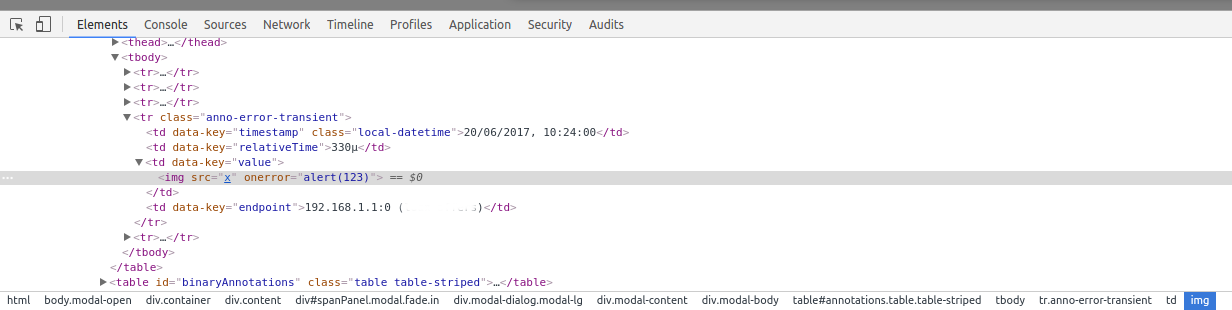 XSS vulnerabilities · Issue #1623 · openzipkin/zipkin · GitHub