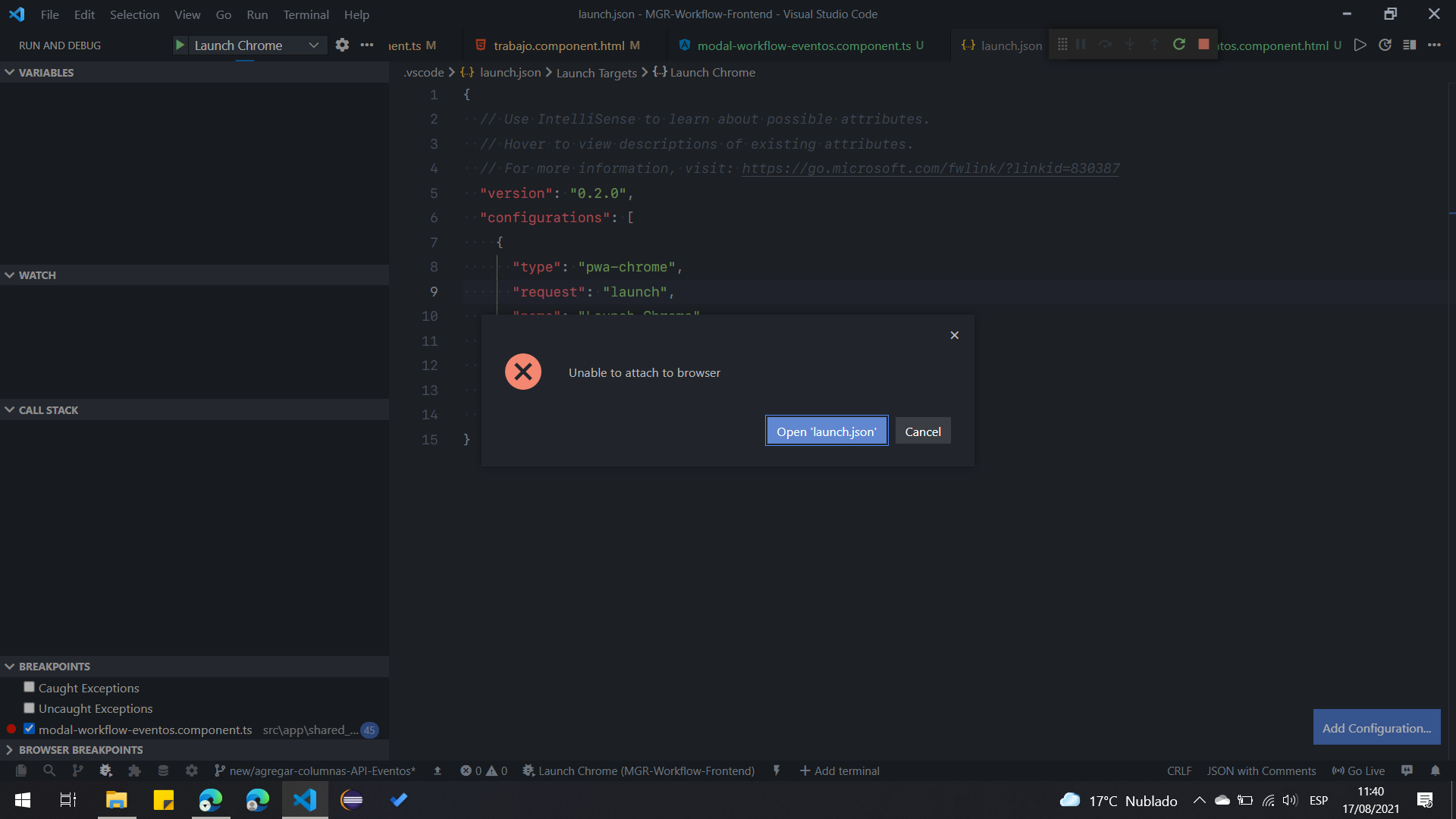 Window freezes on debug breakpoint · Issue #130961 · microsoft/vscode · GitHub