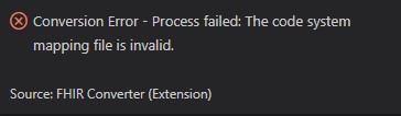 HL7v2 to FHIR conversion default CodeSystem rules not working · Issue #241 · microsoft/FHIR ...