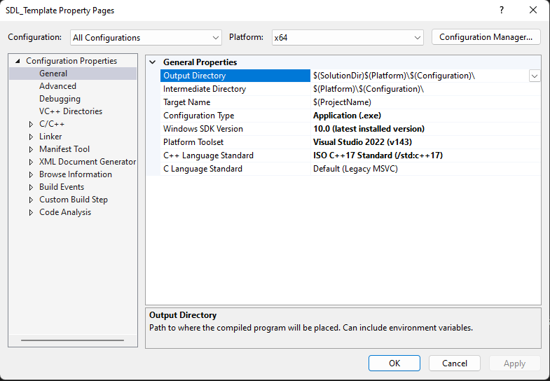 GitHub - HudsonSchumaker/sdl2-template-cpp: SDL2 template c++ VS