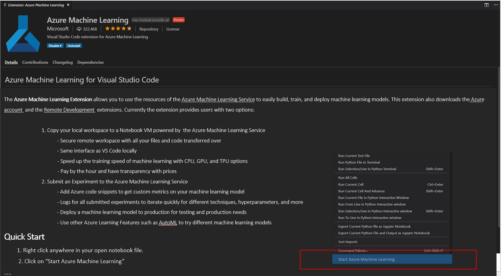 Make AML Extension download page less intimidating · Issue #275 · microsoft/vscode-tools-for-ai ...
