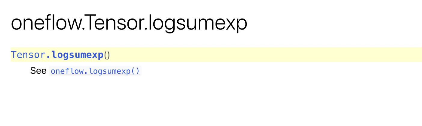 Add log sum exp api by clackhan · Pull Request #9333 · Oneflow-Inc/oneflow · GitHub